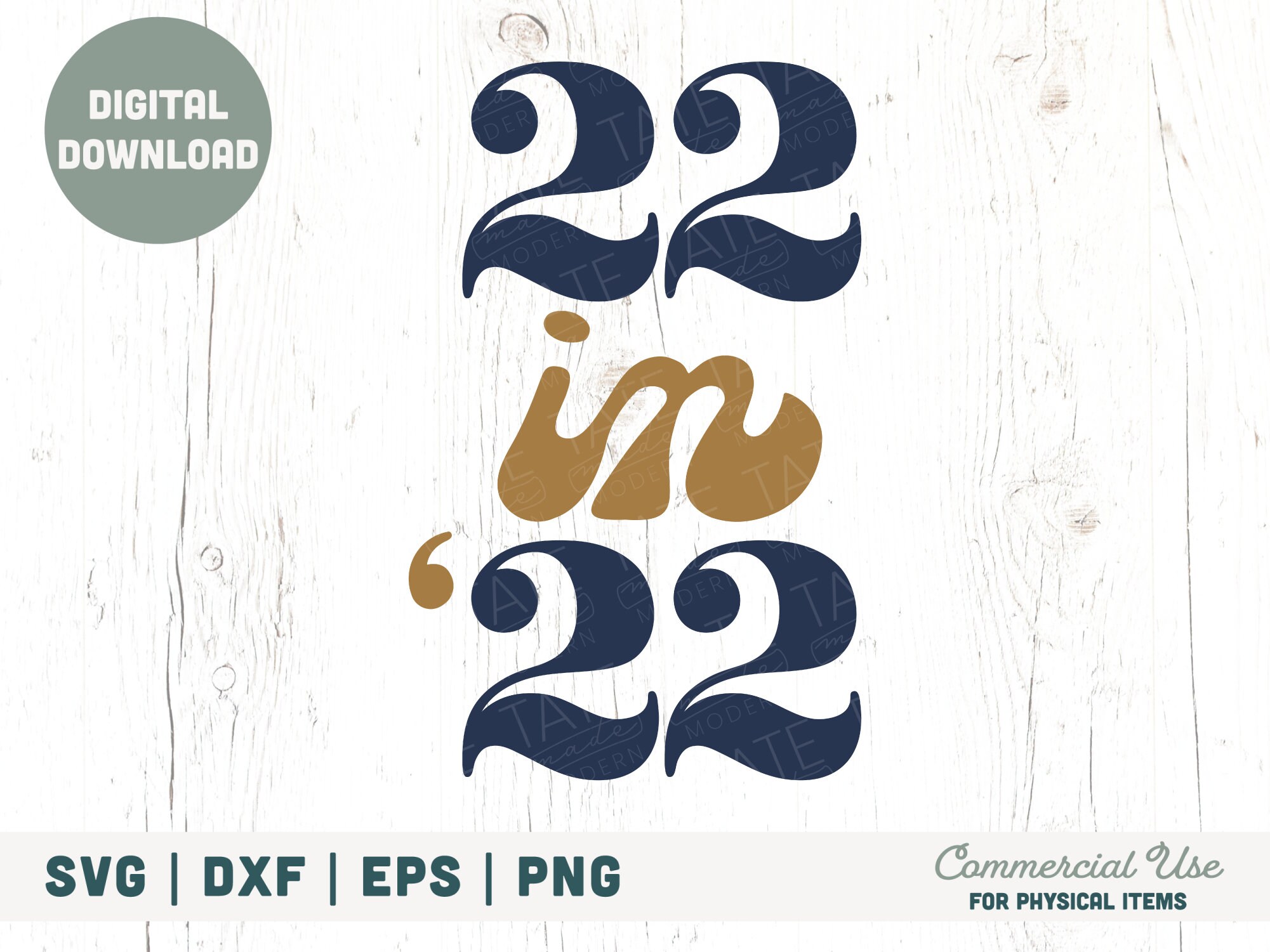 22 in '22 SVG Cut File Retro 22 Birthday Svg Feelin 22 - Etsy