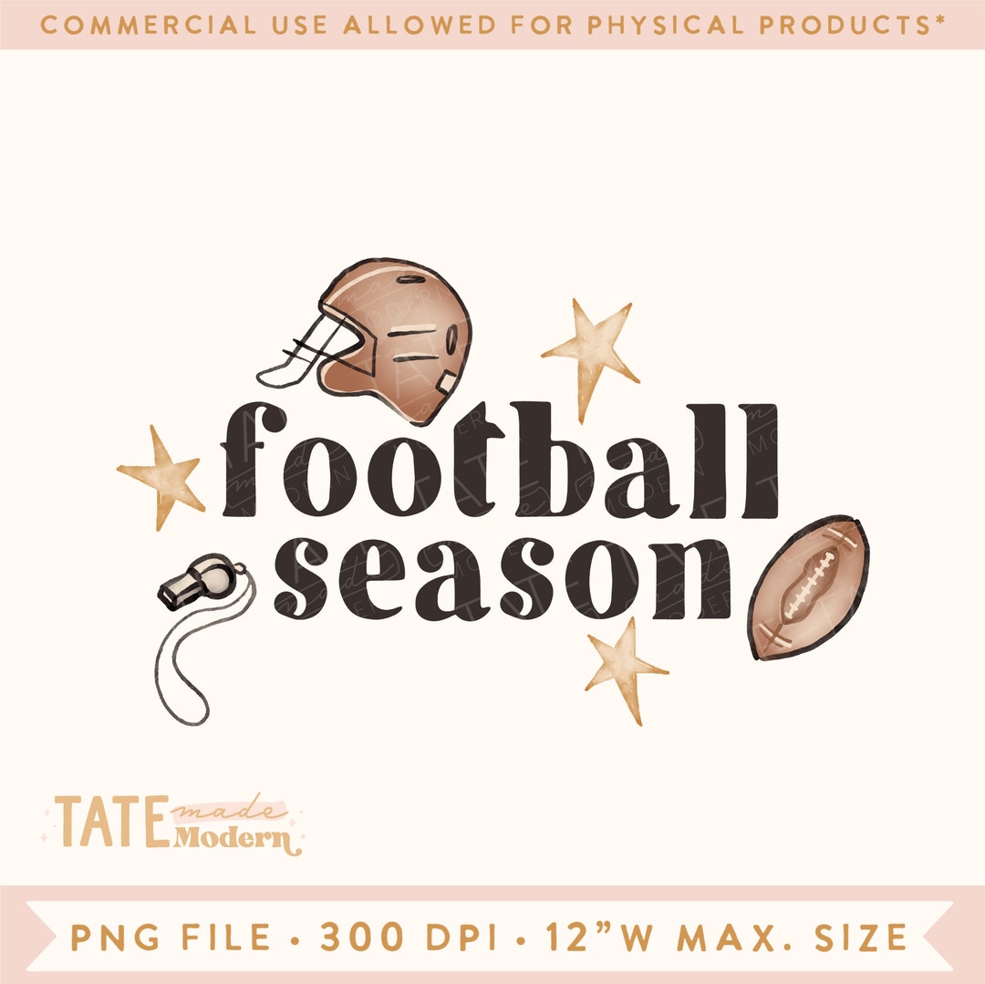 Football Season PNG File - Watercolor Football Png, Neutral Football ...