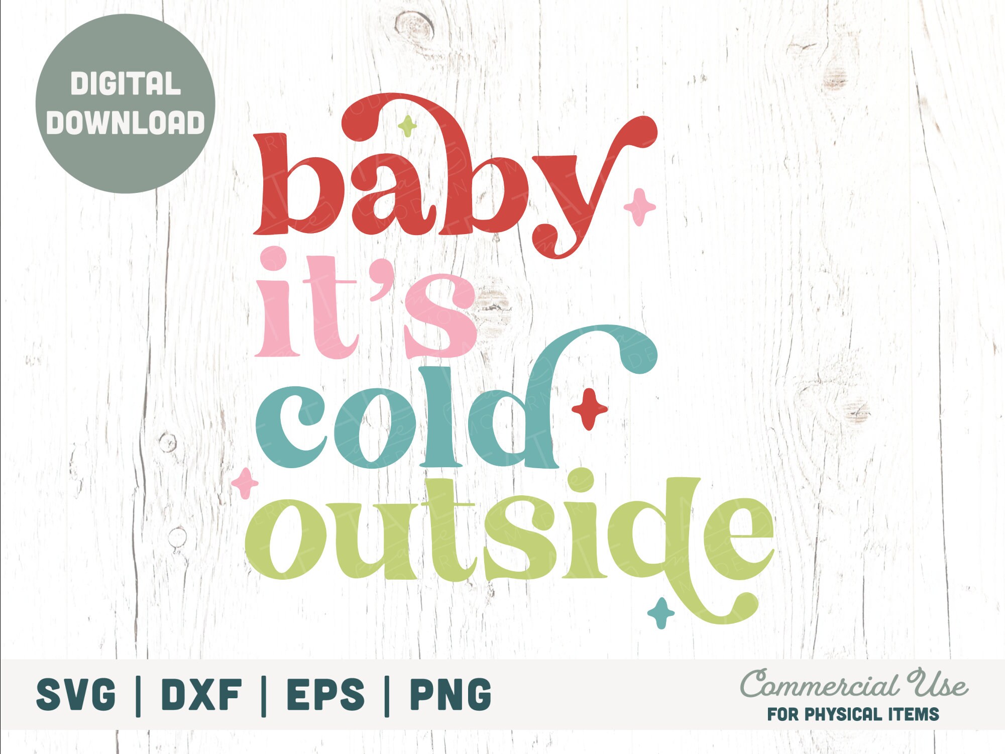 Baby Its Cold Outside Retro SVG Cut File Winter Vibes Svg - Etsy