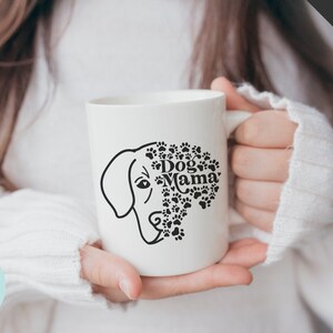 Dog Mama SVG Cut File - Boho Dog Mom Svg for T-shirt, Dog Lover Mother ...