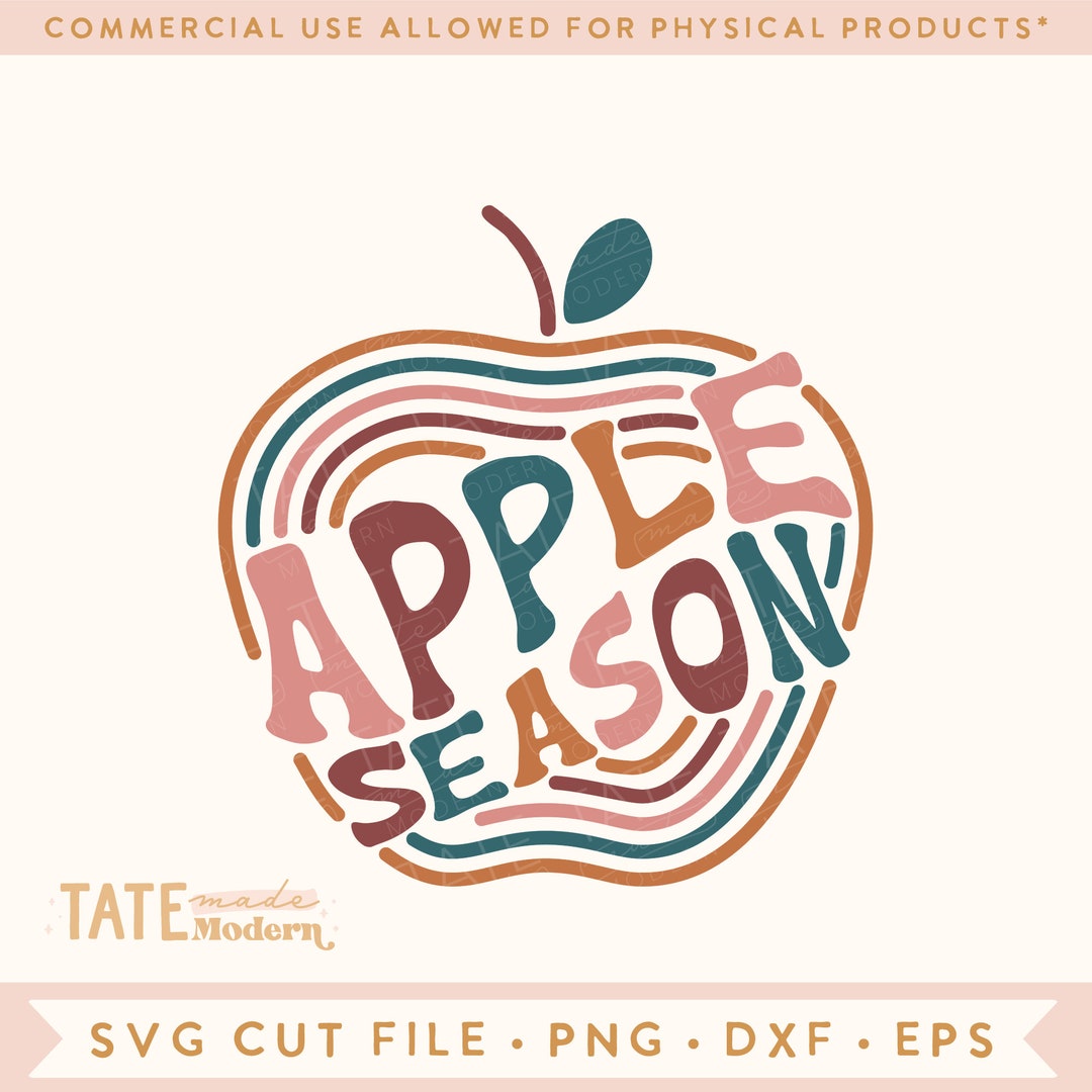 Apple Season Retro SVG Cut File Retro Fall Svg, Kid Fall Shirt Svg ...
