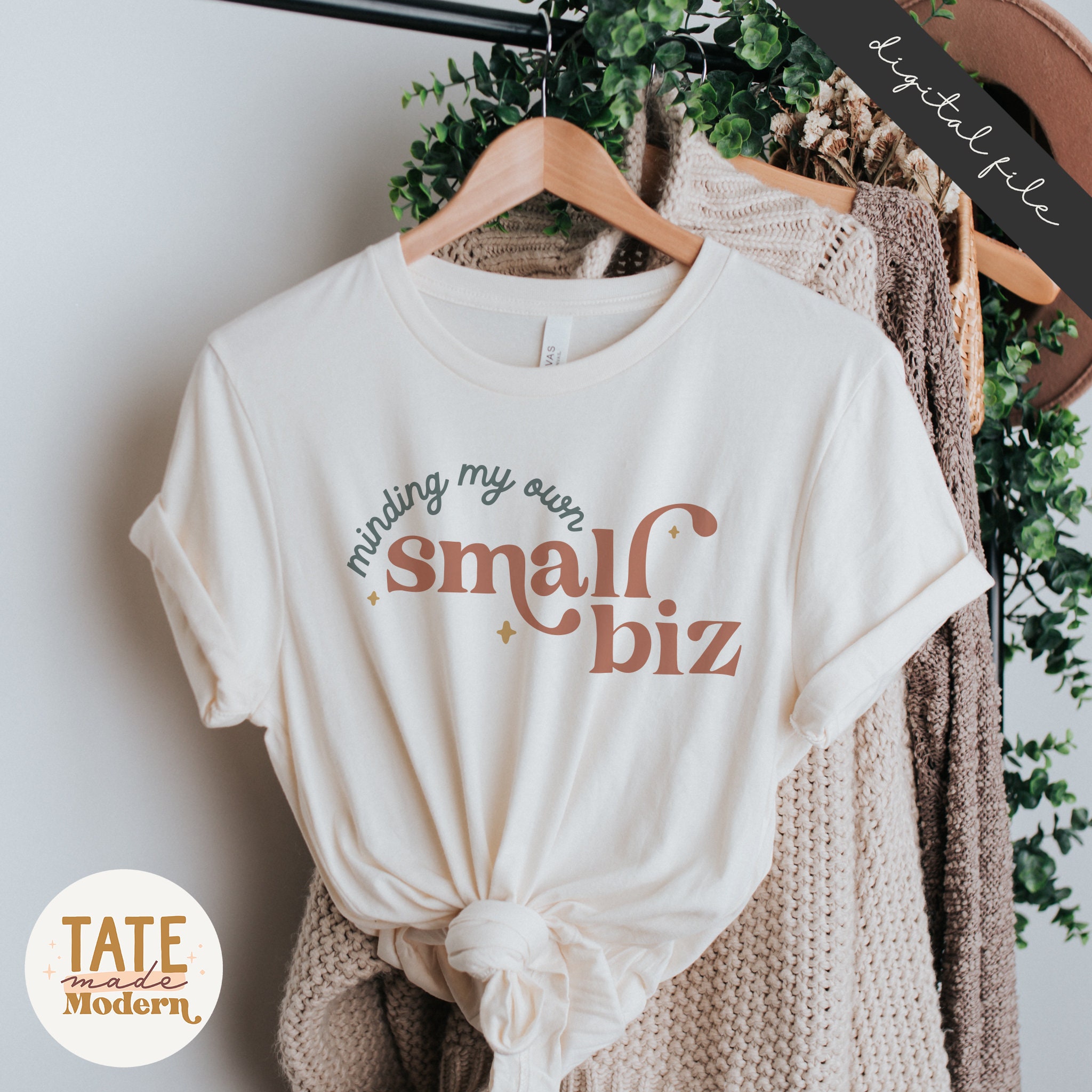 Minding My Own Small Biz SVG Cut File Retro Boss Lady Small - Etsy