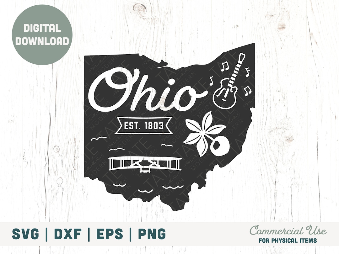 Vintage Ohio SVG Cut File Ohio Home Svg Ohio State Svg - Etsy