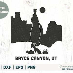 Bryce Canyon National Park Retro SVG Cut File, Bryce Canyon Png, Utah ...