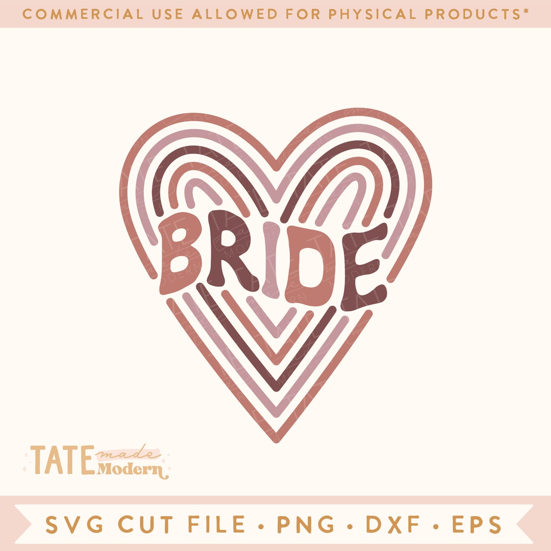 Retro BRIDE SVG Cut File - Retro Bachelorette Party Shirt Svg, Bridal ...