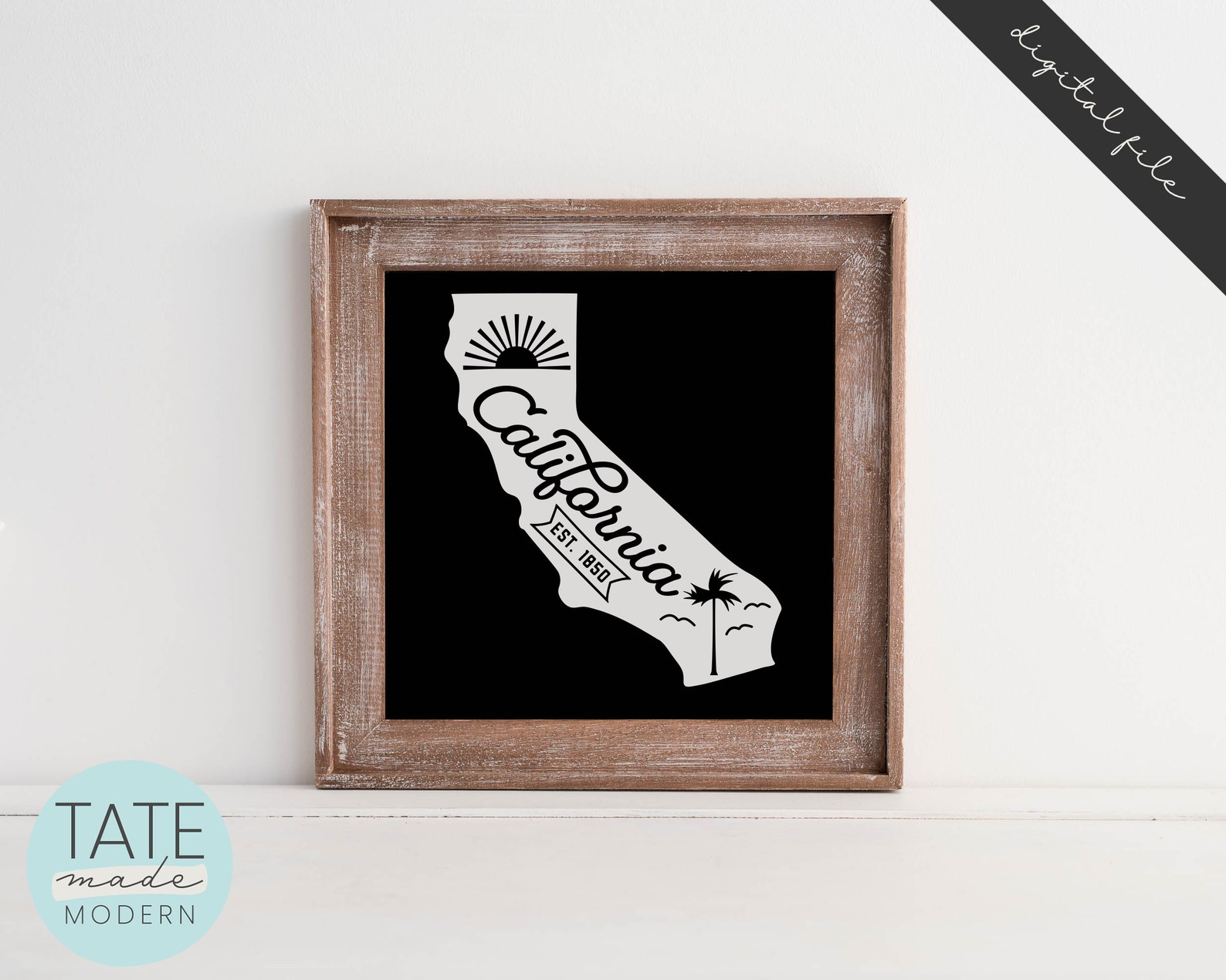 Vintage California SVG Cut File California Home Svg Golden - Etsy