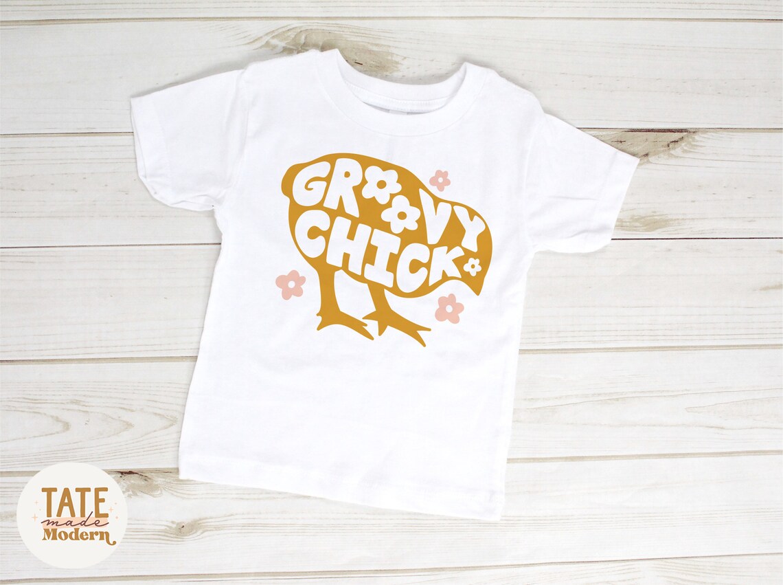 Groovy Chick SVG Cut File - Retro Easter Svg, Easter Girl Shirt Svg ...