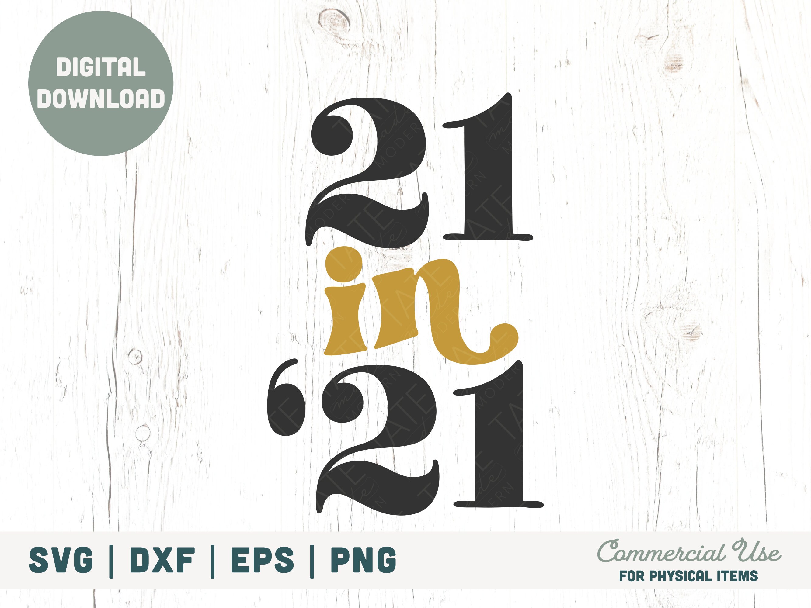 21 in '21 SVG cut file Retro 21st birthday svg Vintage | Etsy