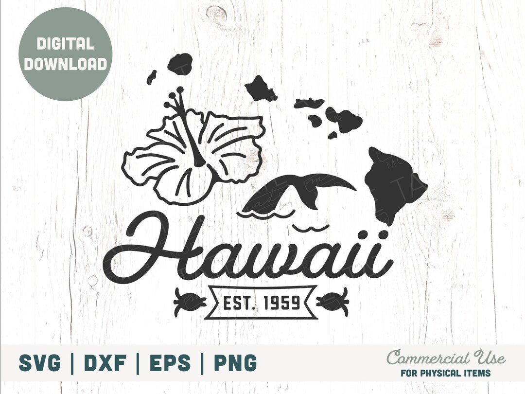 Vintage Hawaii SVG Cut File Hawaii Home Svg Hawaii State - Etsy