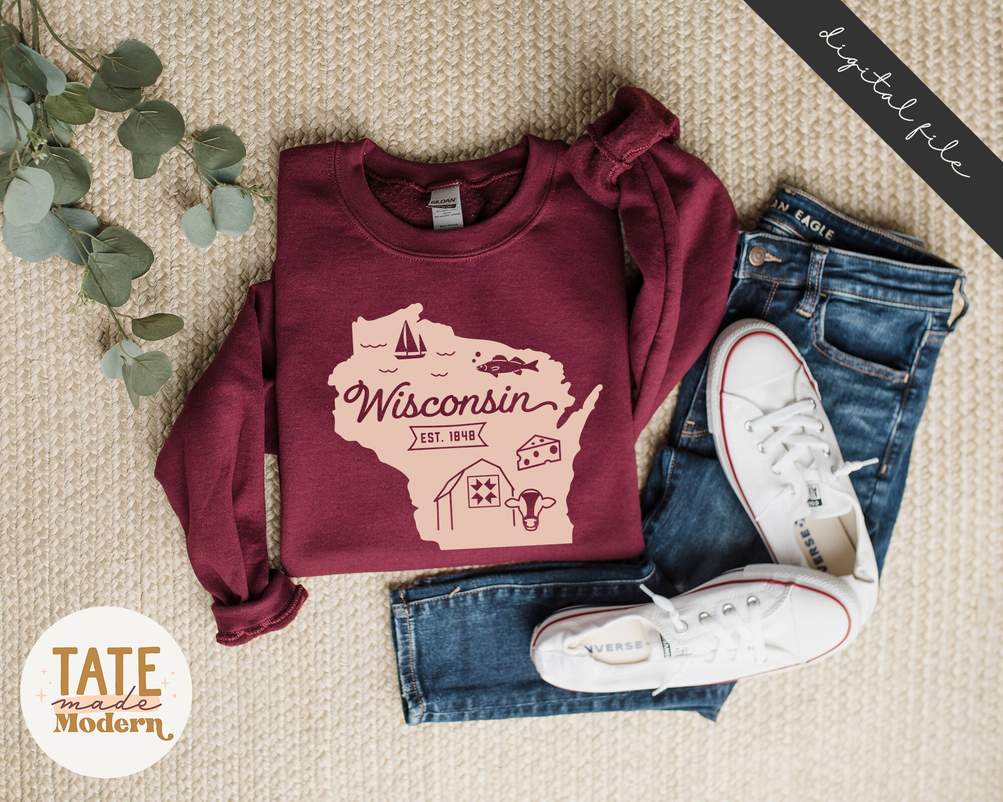 Vintage Wisconsin SVG Cut File Wisconsin Home Svg Wisconsin | Etsy