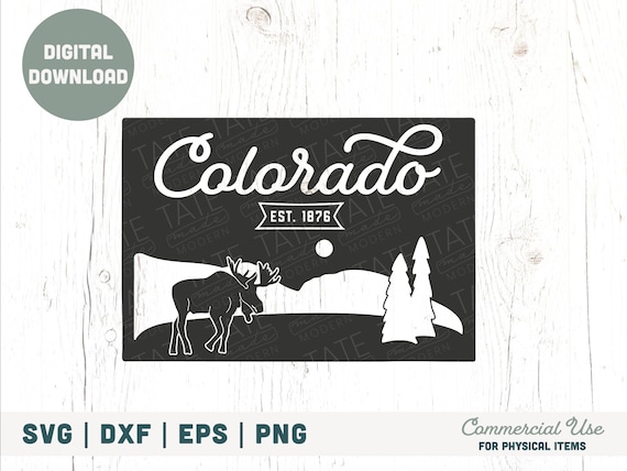 Vintage Colorado SVG Cut File Colorado Home Svg Colorado | Etsy