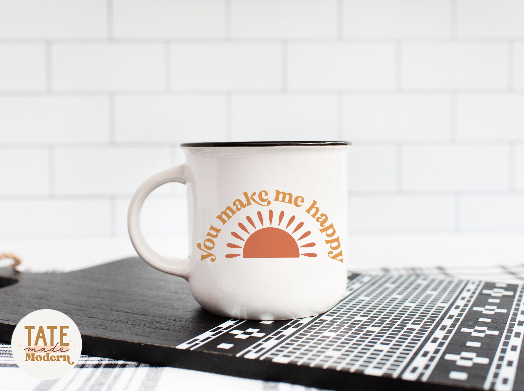 You Make Me Happy SVG Cut File - You Are My Sunshine Svg, Retro Summer ...