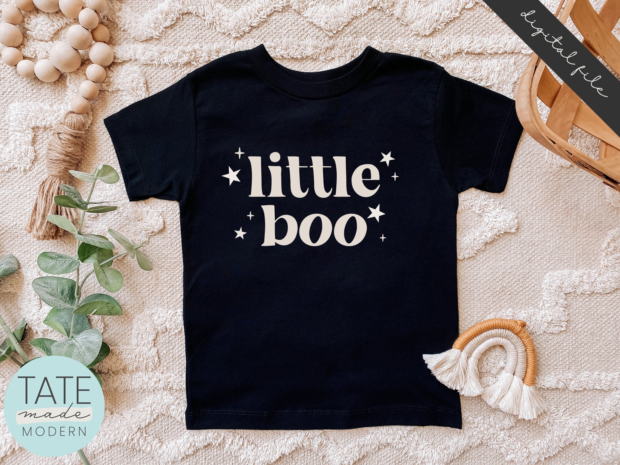 Little Boo SVG Cut File Retro Halloween Svg Baby Halloween - Etsy