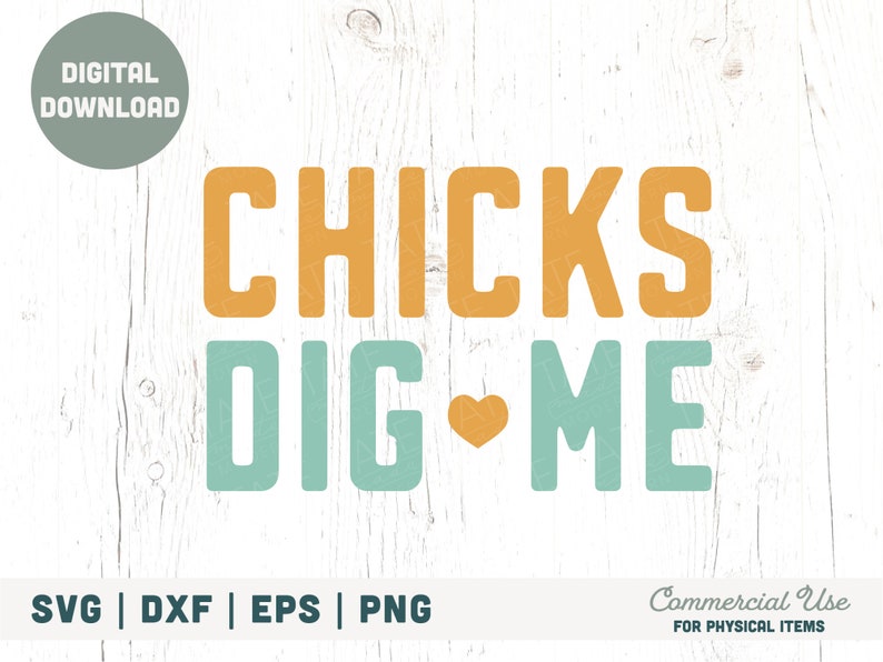 Chicks Dig Me SVG Cut File Retro Boy Easter Svg Easter | Etsy