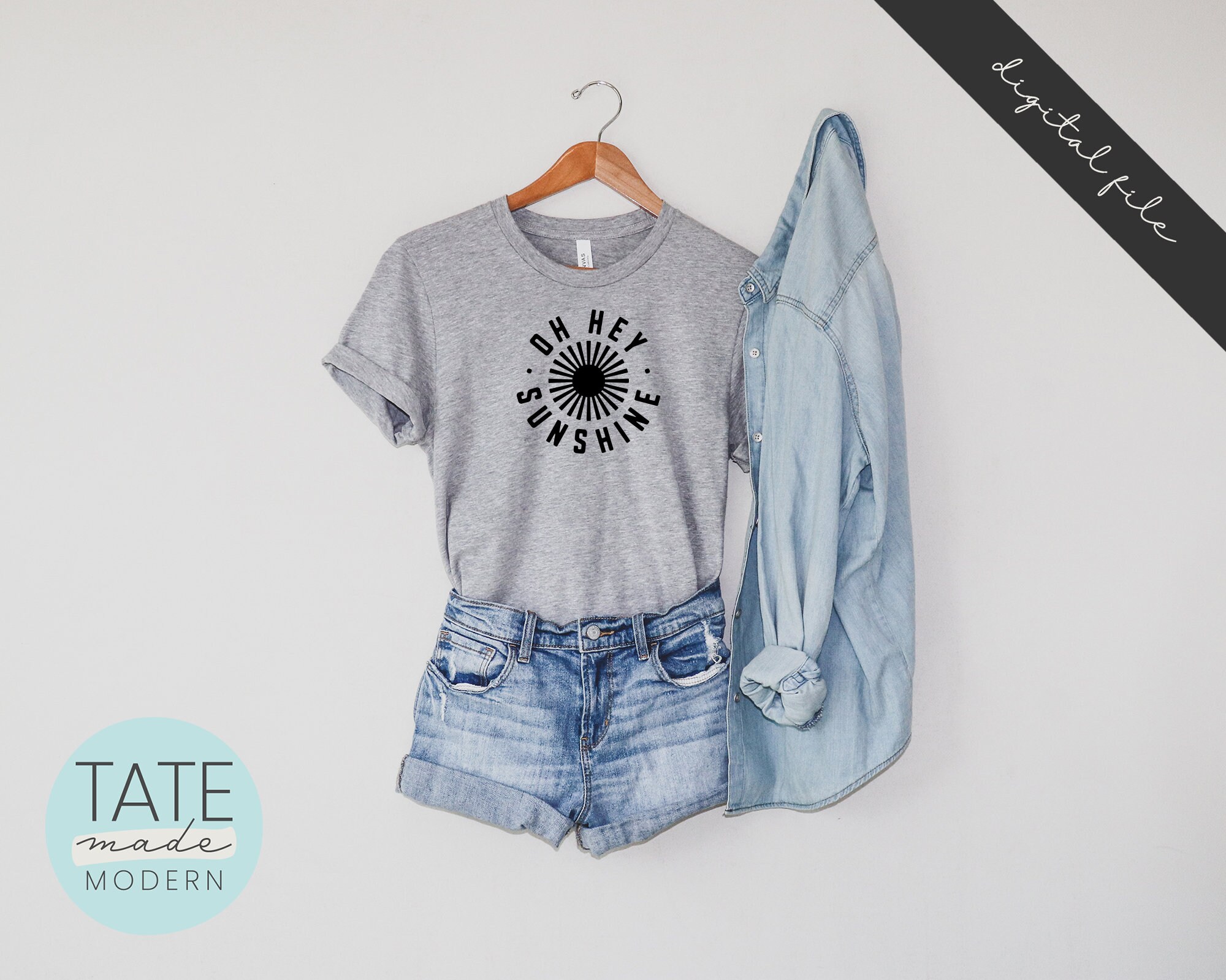 Oh Hey Sunshine SVG Cut File Retro Summer Sun Svg Summer - Etsy