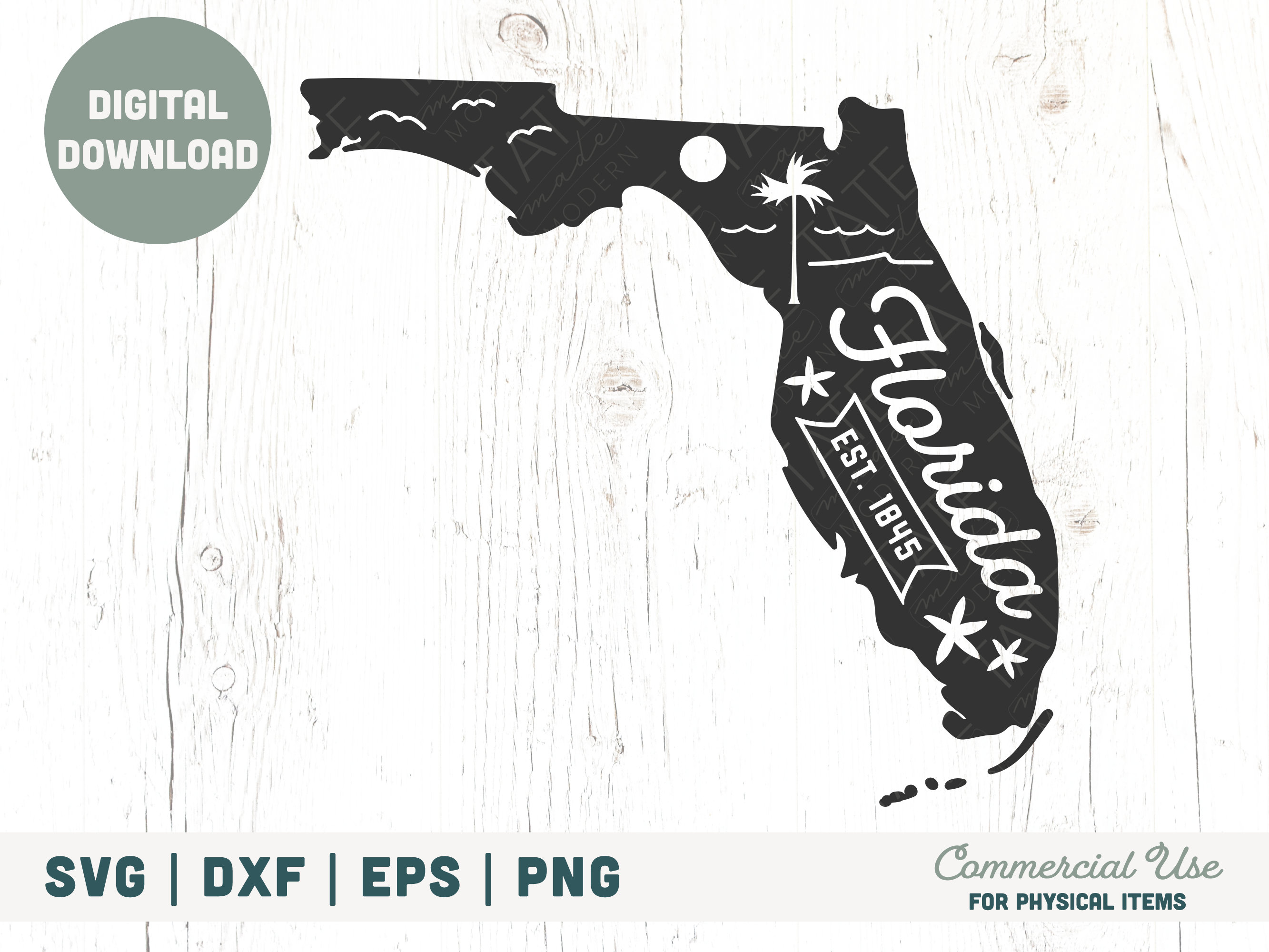 Vintage Florida SVG Cut File Florida Home Svg Sunshine - Etsy UK