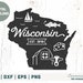Vintage Wisconsin SVG Cut File Wisconsin Home Svg Wisconsin | Etsy