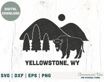 Yellowstone National Park Svg | Etsy