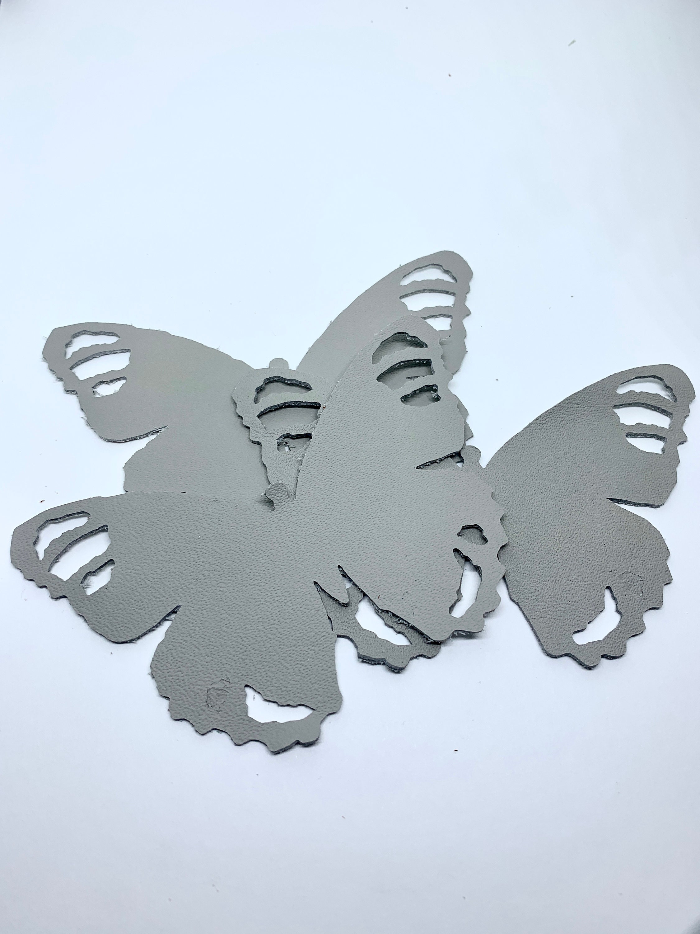 Butterfly Leather Die Cuts Leather Applique Real Leather | Etsy