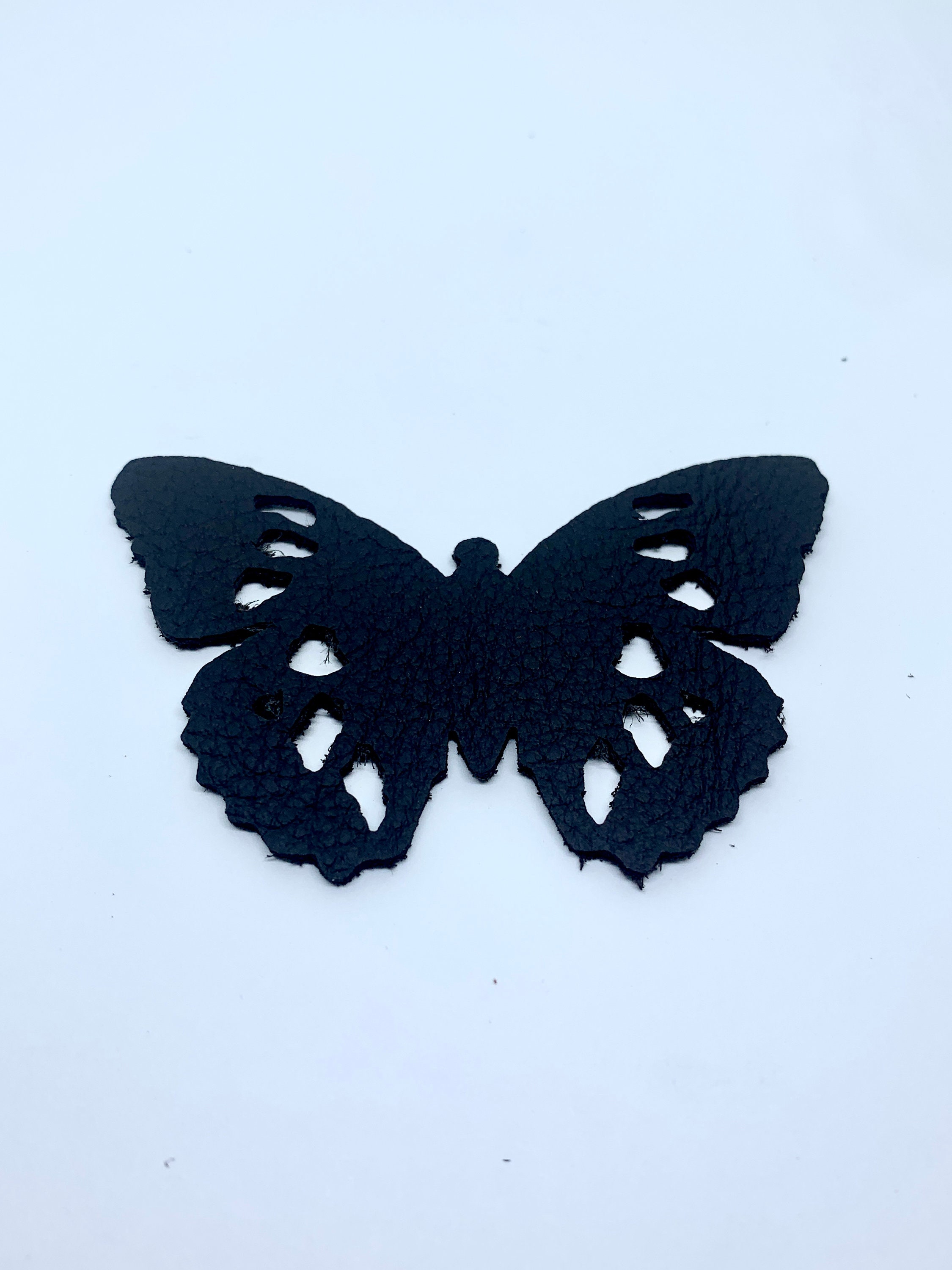 Butterfly Leather Die Cuts Leather Applique Real Leather | Etsy