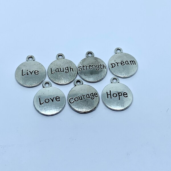 Word Charms - Etsy