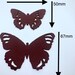 Butterfly Leather Die Cuts Leather Applique Real Leather - Etsy