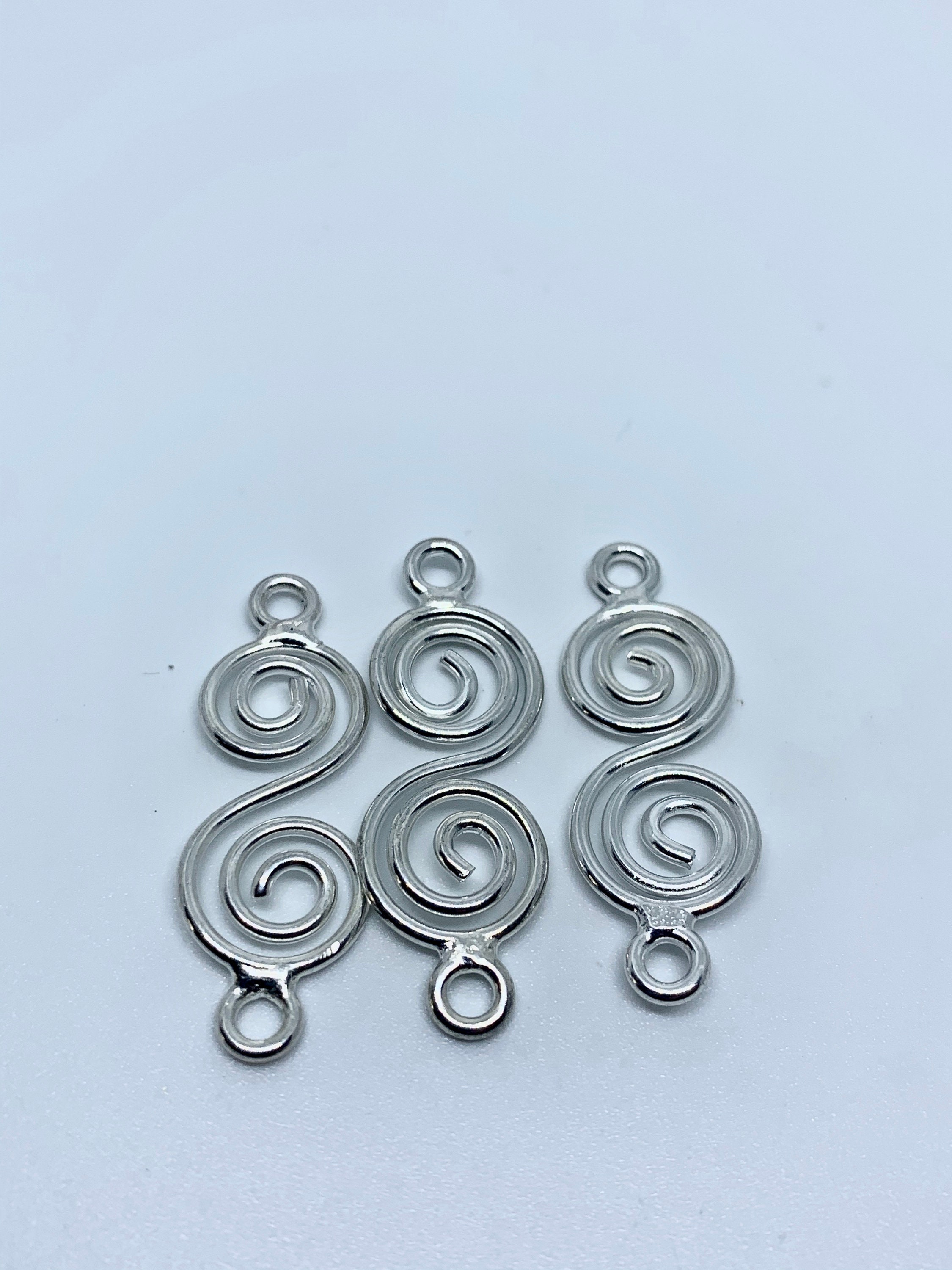 Figure Eight Connector Swirl Wire Connector Jewelry Making | Etsy