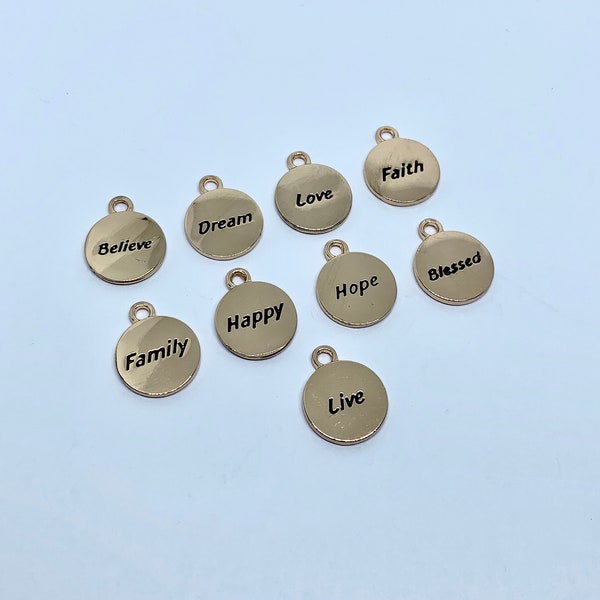 Word Charms - Etsy