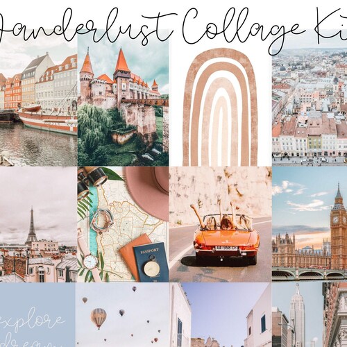 Travel Collage Kit | Etsy