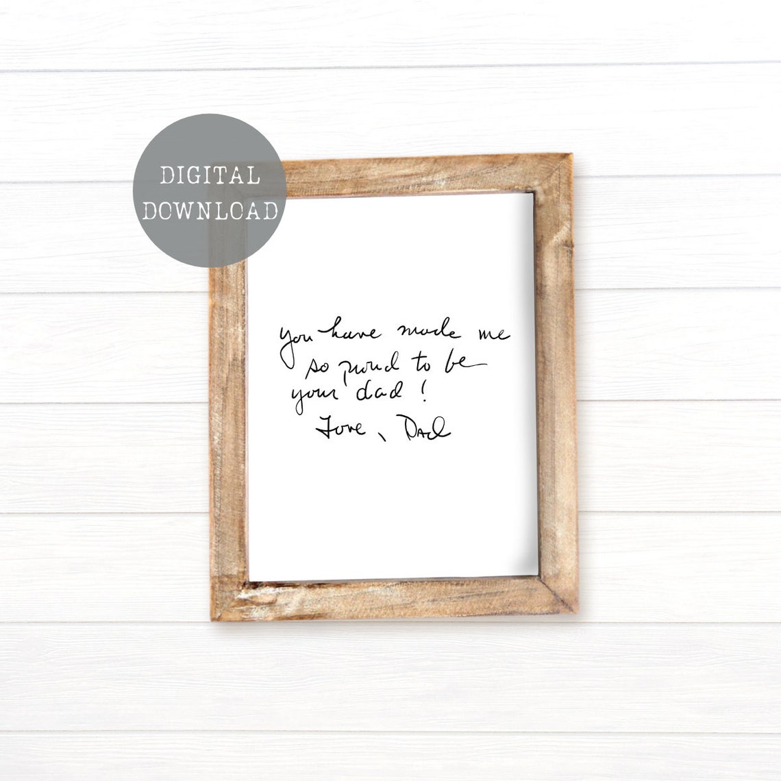 Custom Handwritten Letter PRINTABLE Custom Gift | Etsy