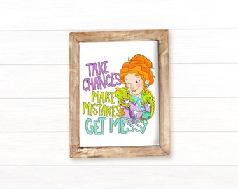Ms Frizzle Wall Art - Etsy