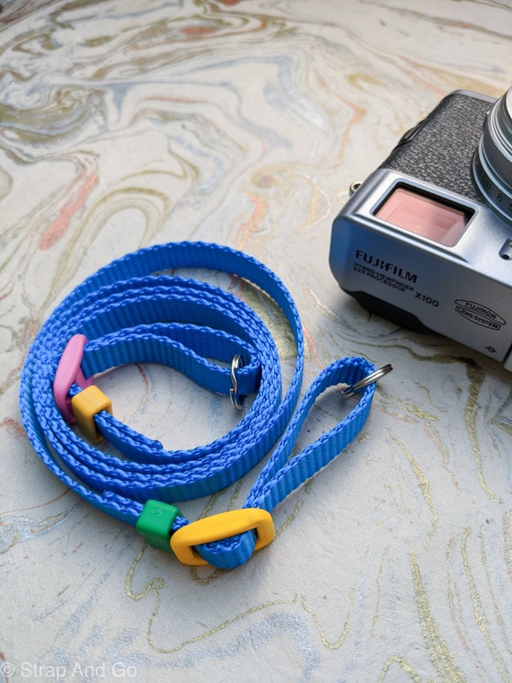 Blue Colourful Handmade Adjustable Strong Woven Camera Strap | Etsy