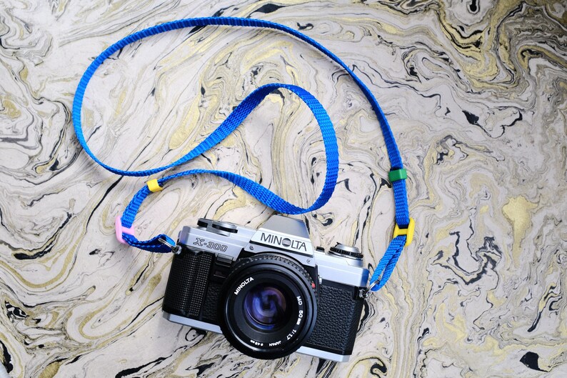 Blue Colourful Handmade Adjustable Strong Woven Camera Strap - Etsy