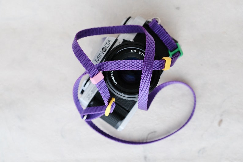 Purple Colourful Handmade Adjustable Strong Woven Camera Strap - Etsy UK