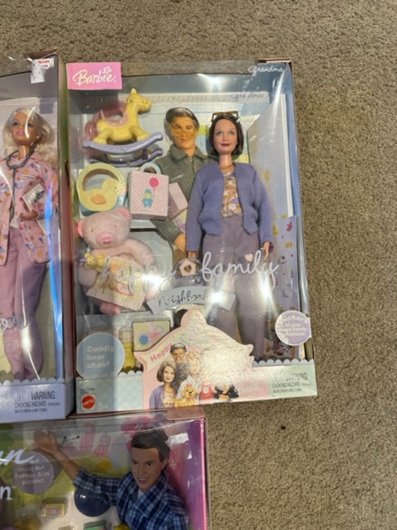 Barbie Happy Family Group of 4 Dolls New in Package-rare Dr. Barbie Box ...