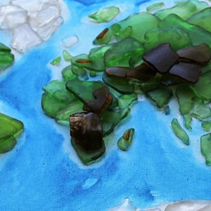 Sea Glass World Topographic Map - Beautiful 3-D View of the World ...