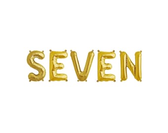 7th birthday balloon | Etsy