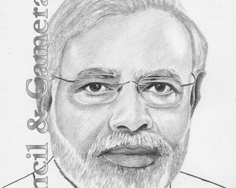 Pop Art Portrait of Narendra Modi - Etsy
