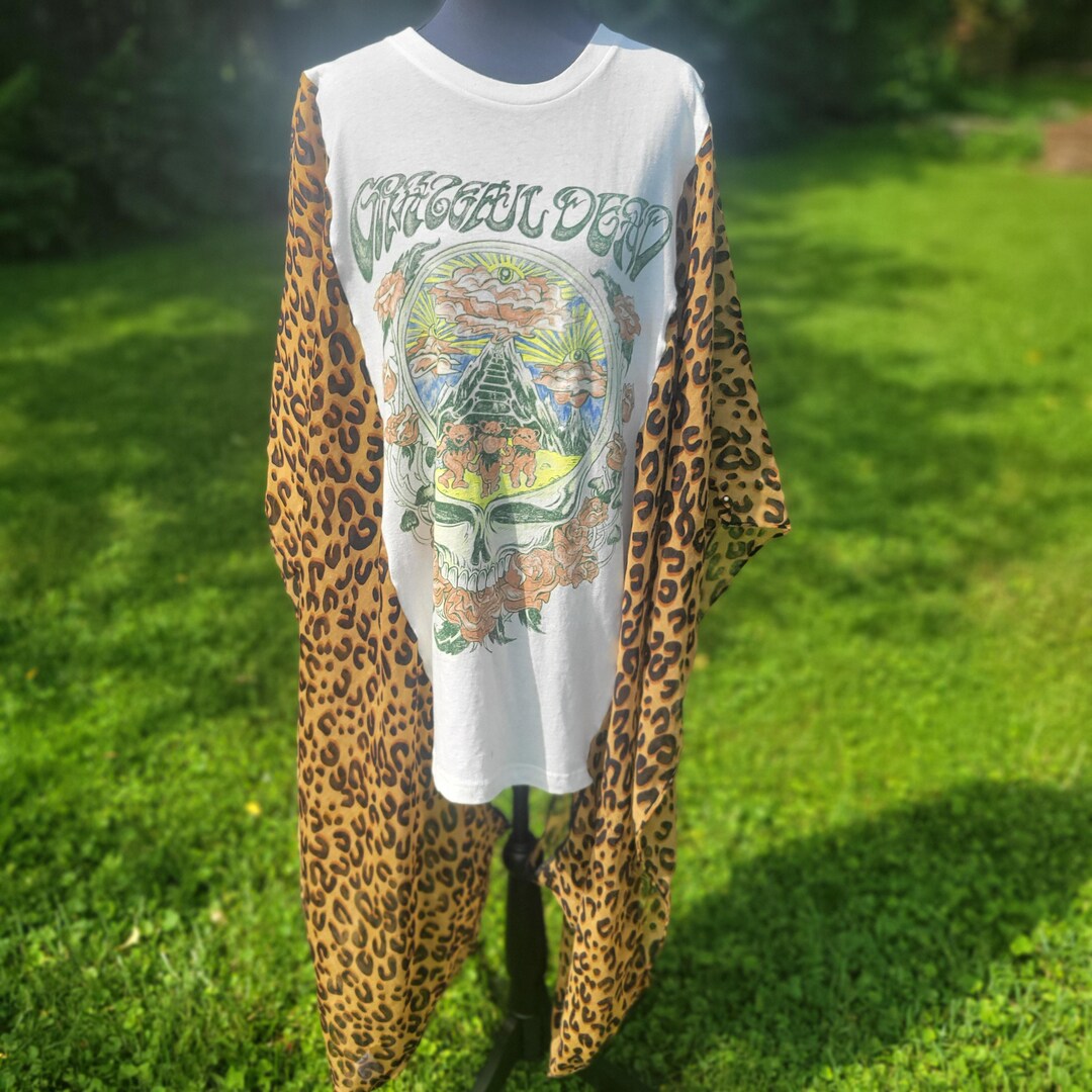 Grateful Dead Deadhead Poncho Ruana Top,graphic T, Animal Print, Boho ...