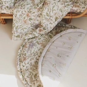 May Garden on White & Lilac - Baby Play Mat - Etsy