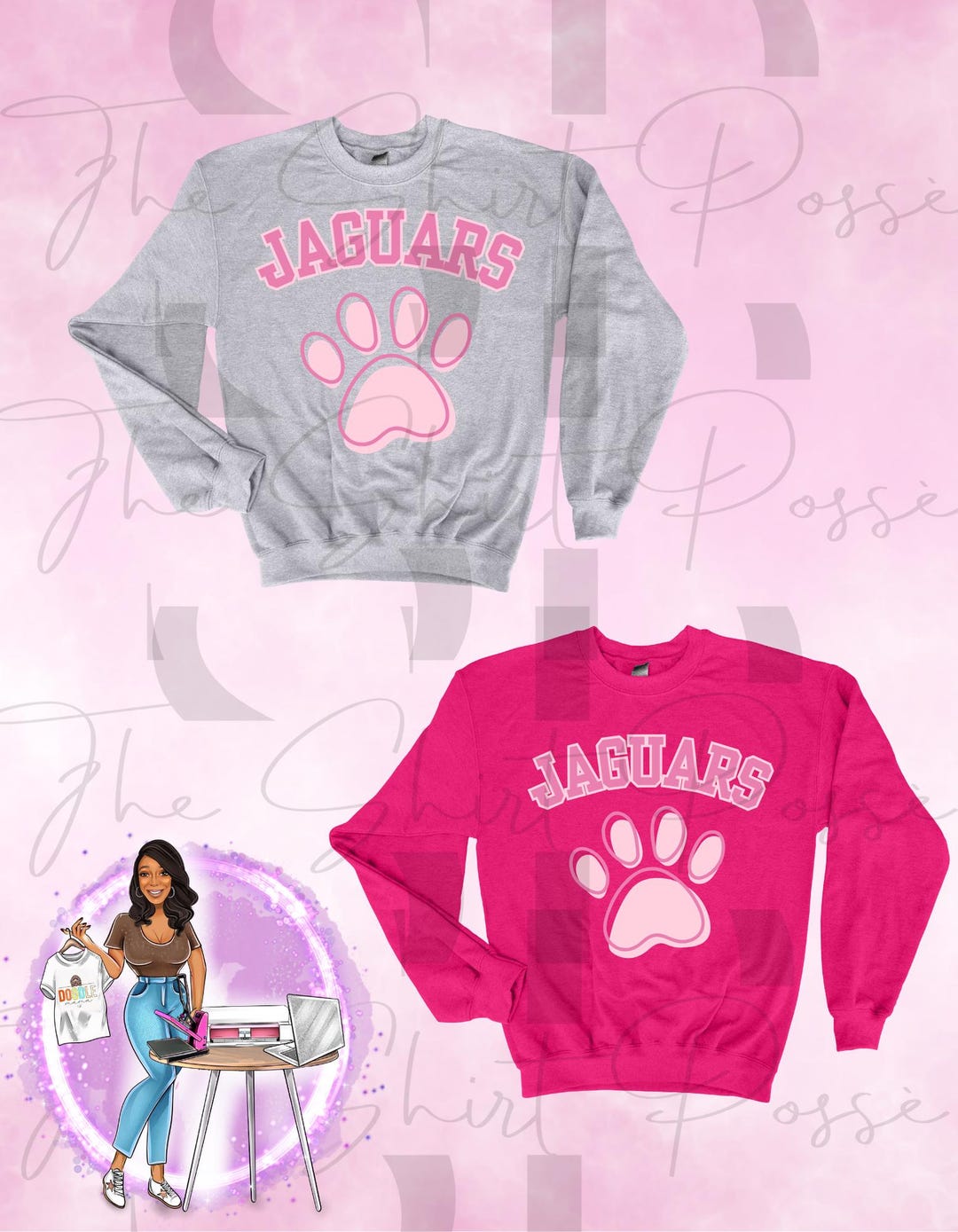 Jaguars, BCA, Pink Out, PNG, Mascot, DTF - Etsy