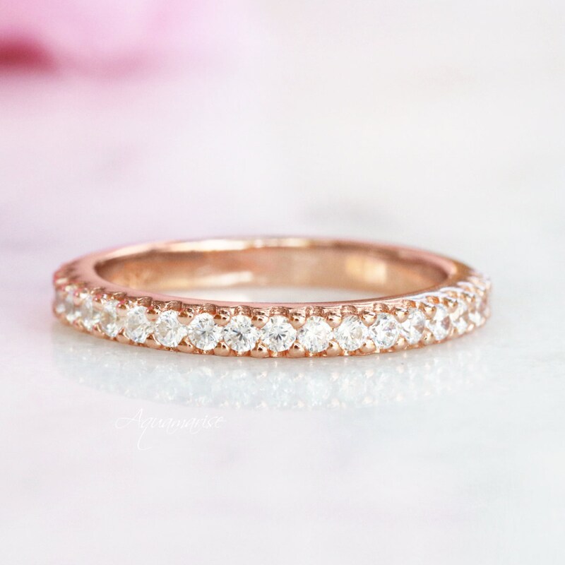 Rose Gold Wedding Band - Etsy