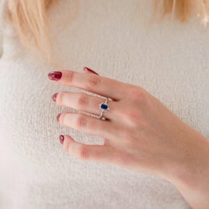 Starry Night Engagement Ring in 925 Sterling Silver- Galaxy Sandstone ...
