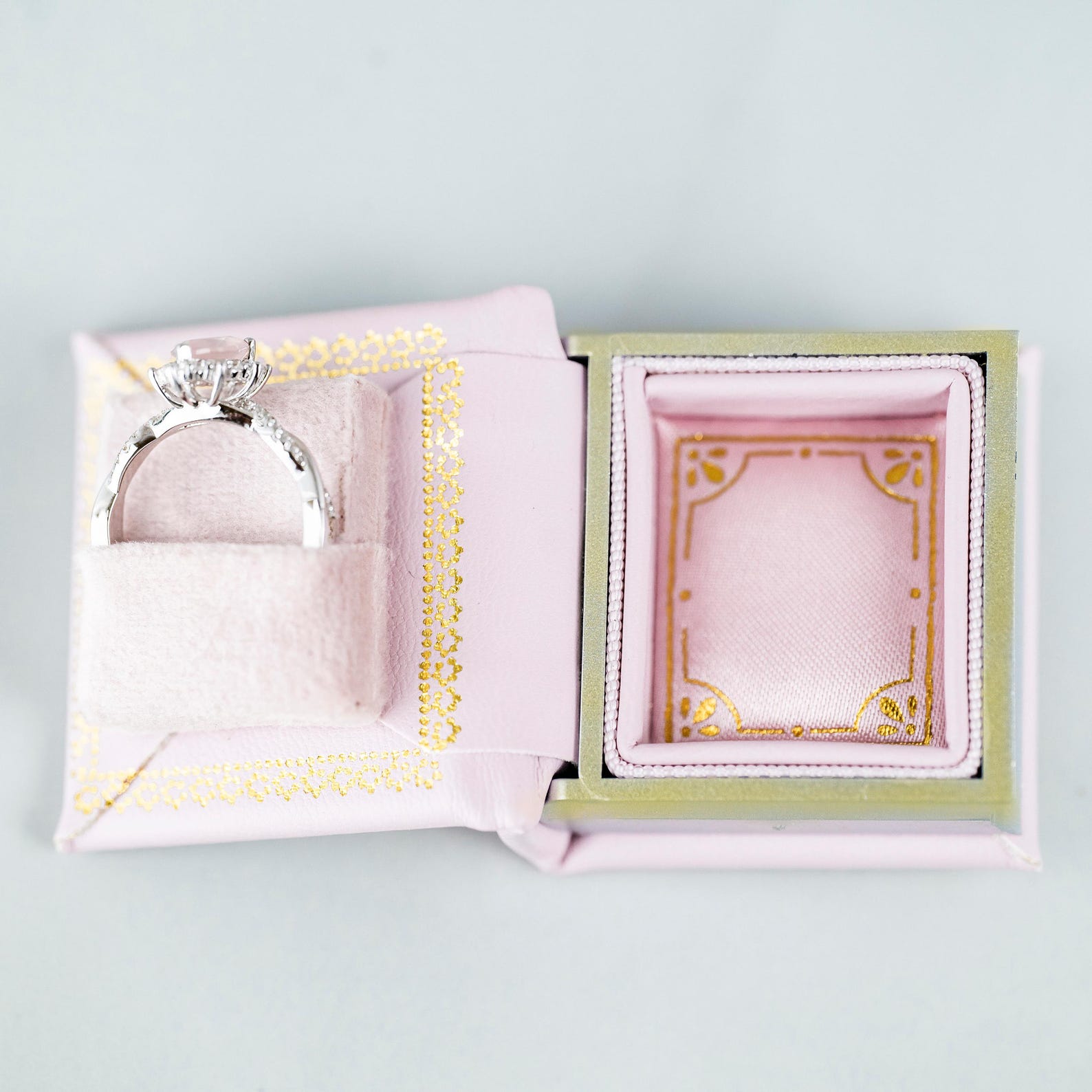 Dawn Court Book Ring Box – ACOTAR Inspired Blushing Dawn Pink Proposal ...