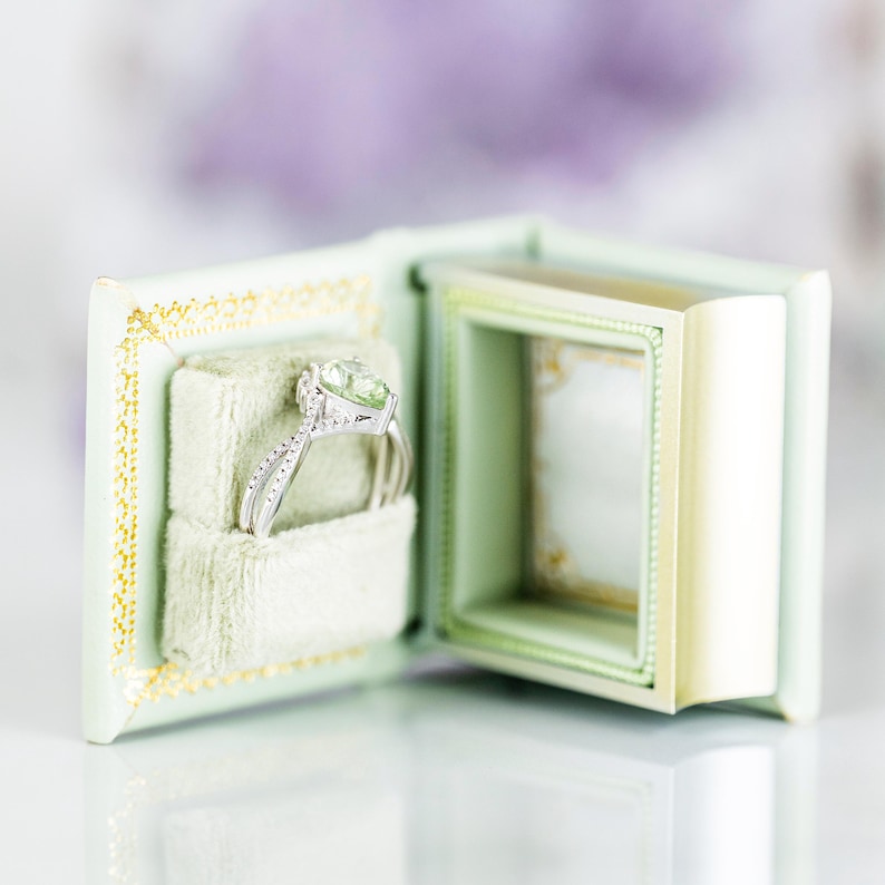 Spring Court Book Ring Box – Bloomlight Green, ACOTAR Inspired Proposal ...