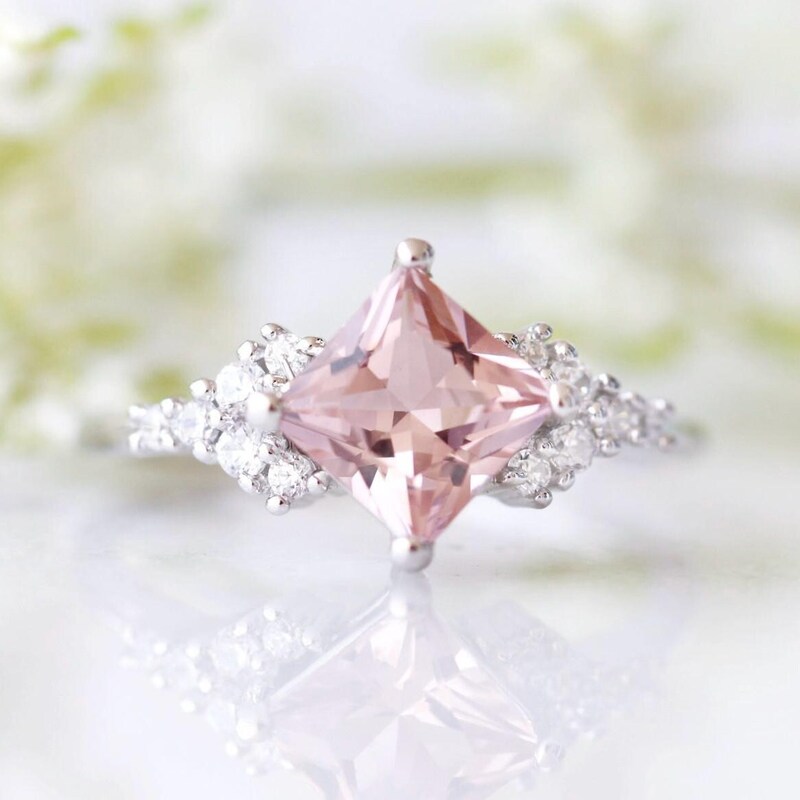 Morganite Ring - Etsy