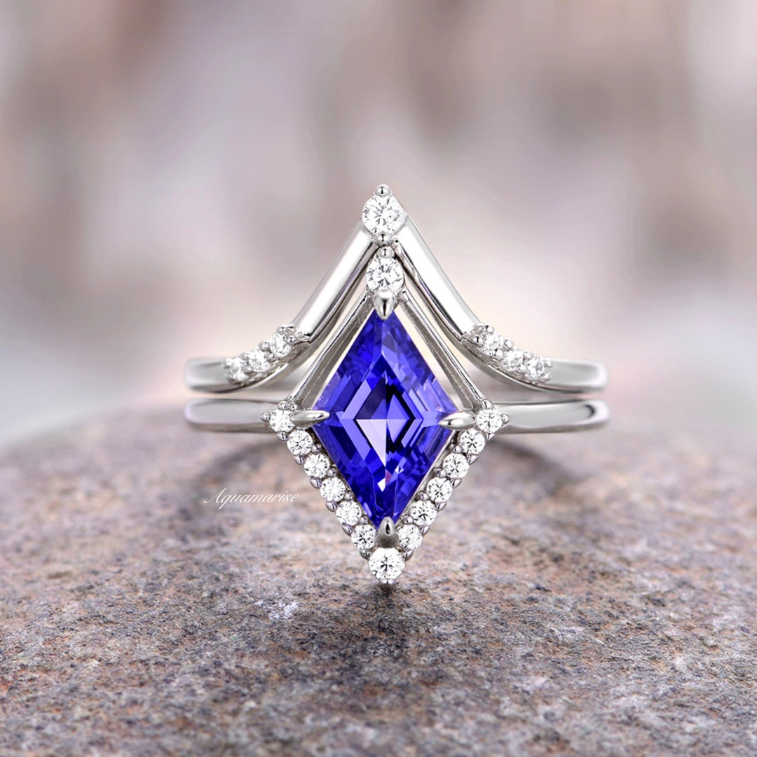 Kite Tanzanite Ring 925 Sterling Silver Unique Engagement Ring for ...