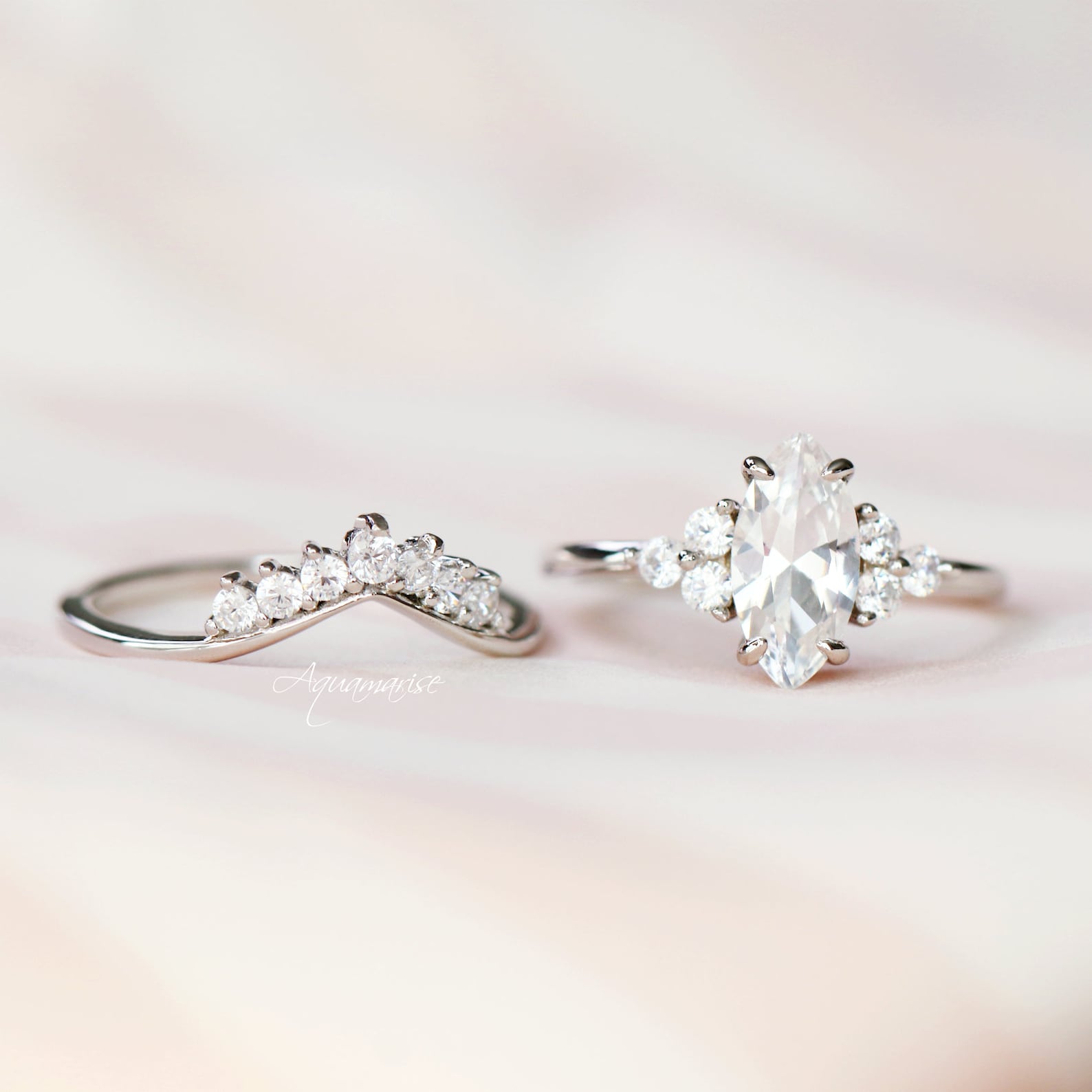 Chevron Wedding Band Sterling Silver Band Curved Wedding | Etsy