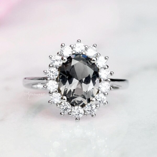 Grey Diamond Ring - Etsy