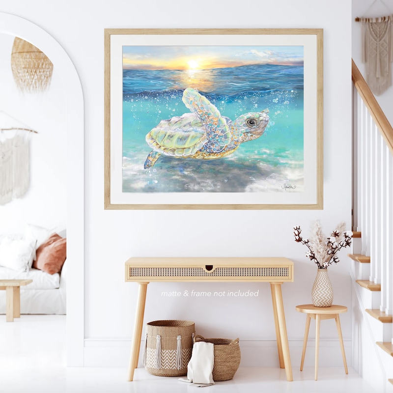 Turtle Wall Art - Etsy